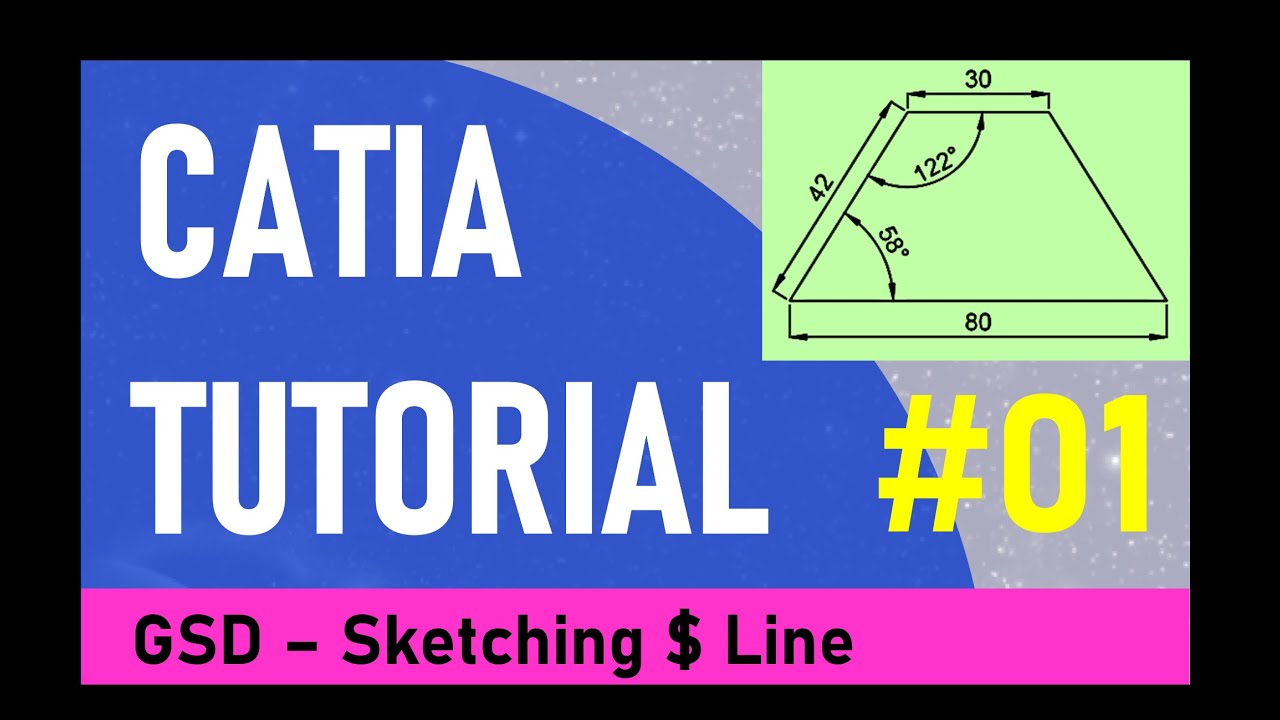 01 Sketch Line How To Draw Line In Catia Draw Line With Dimension Sketch Toolbar YouTube 01 Sketch Line How To Draw Line In Catia Draw Line With Dimension Sketch Toolbar YouTube