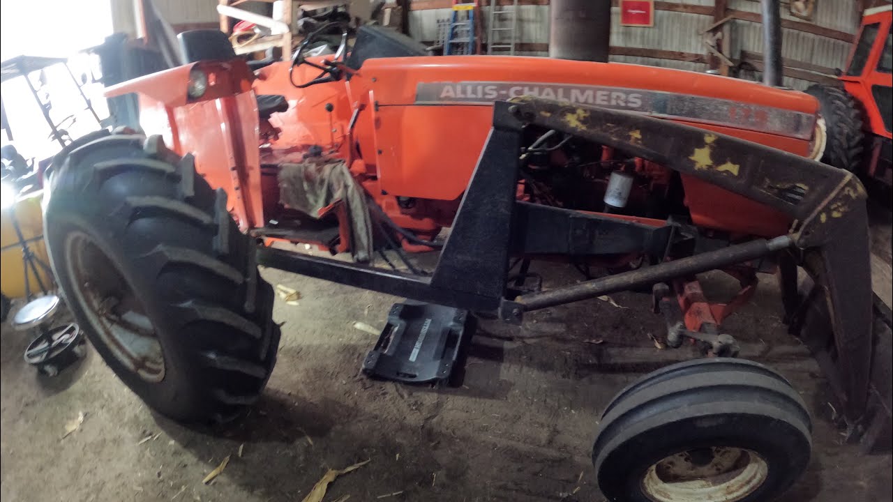 Allis-Chalmers 175, 3 point cylinder removal. - YouTube