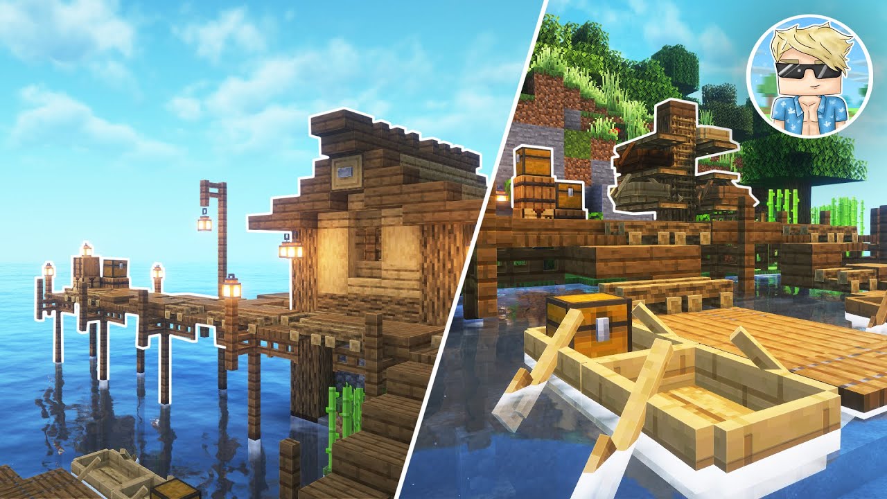 Minecraft Wooden Docks - Build Tutorial - YouTube
