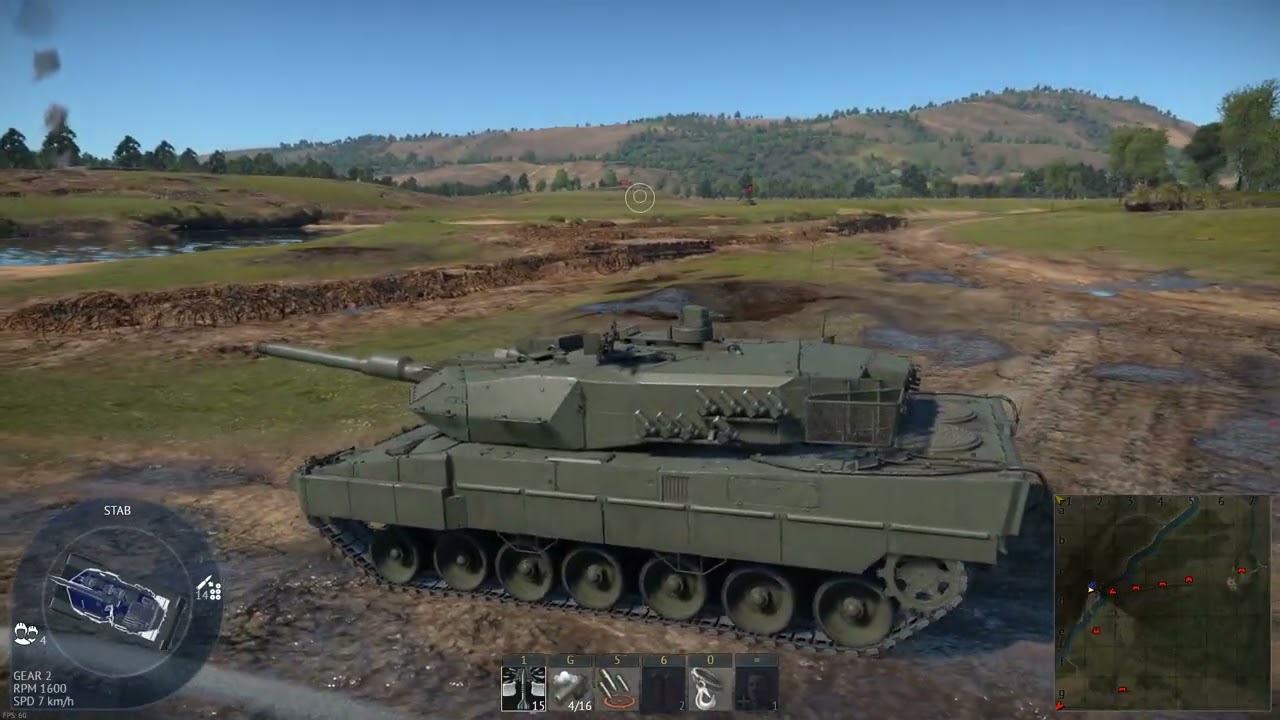 Leopard 2 improved vanilla engine sounds - YouTube