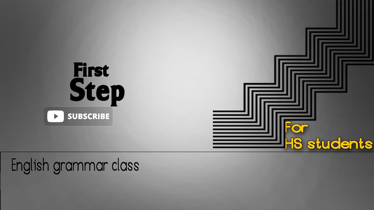 First step.English basic Grammar class Part 1 - YouTube