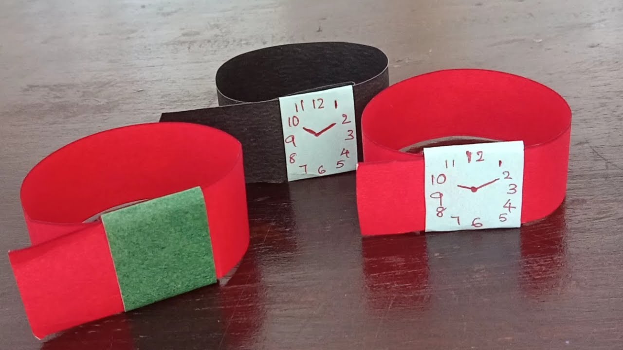 Origami Paper Watch for Kids / How to make easy paper watch / Paper ...