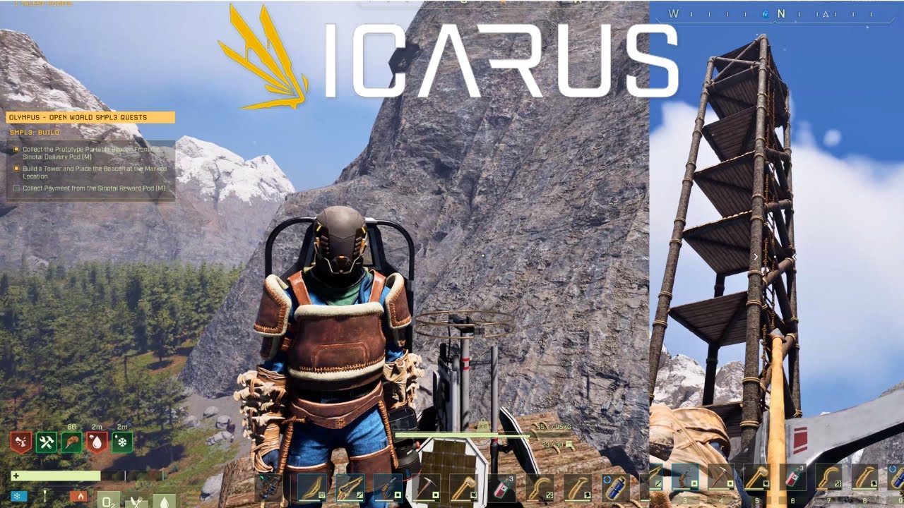 ICARUS: Episode 32 – Huge Tower Build for Beacon & Hard Quest Success ...