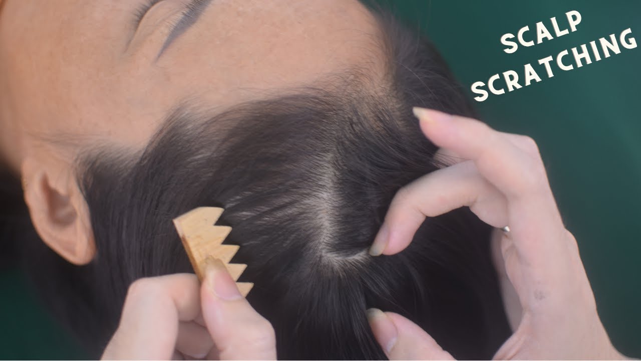 Asmr Hair Sound With Scalp Scratch Scalp Massage Hair Parting Real
