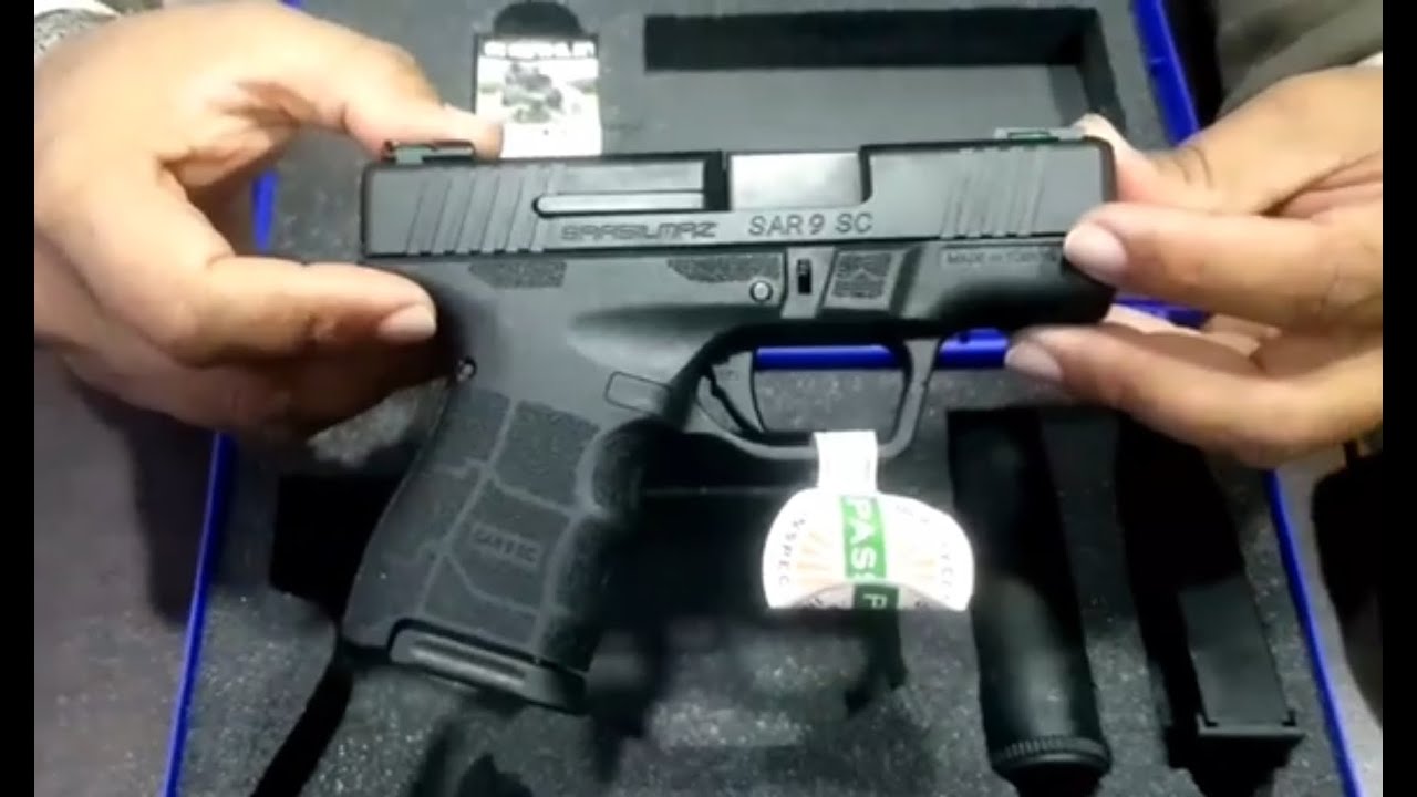 Sarsilmaz SAR 9sc 9mm Pistol Review & Unboxing - YouTube