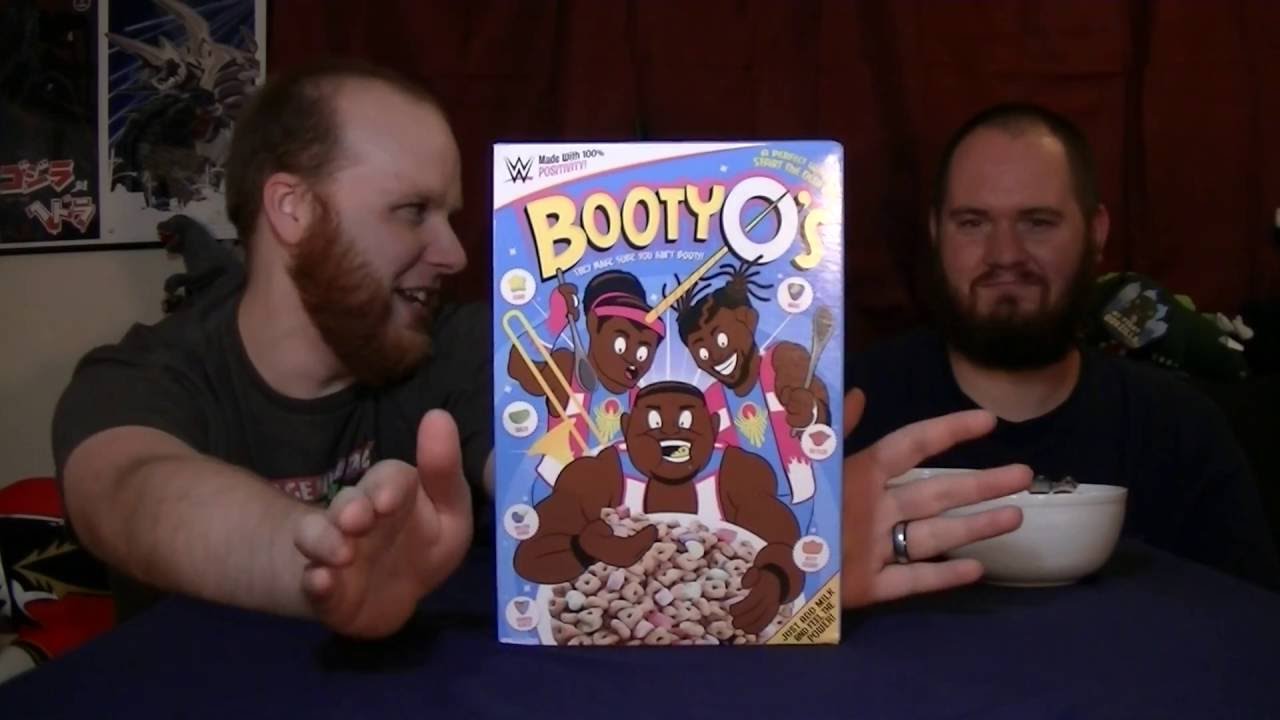 WE TRY A BIG O'L BOX OF BOOTY - WWE BOOTY 0'S CEREAL REVIEW AND TASTE ...