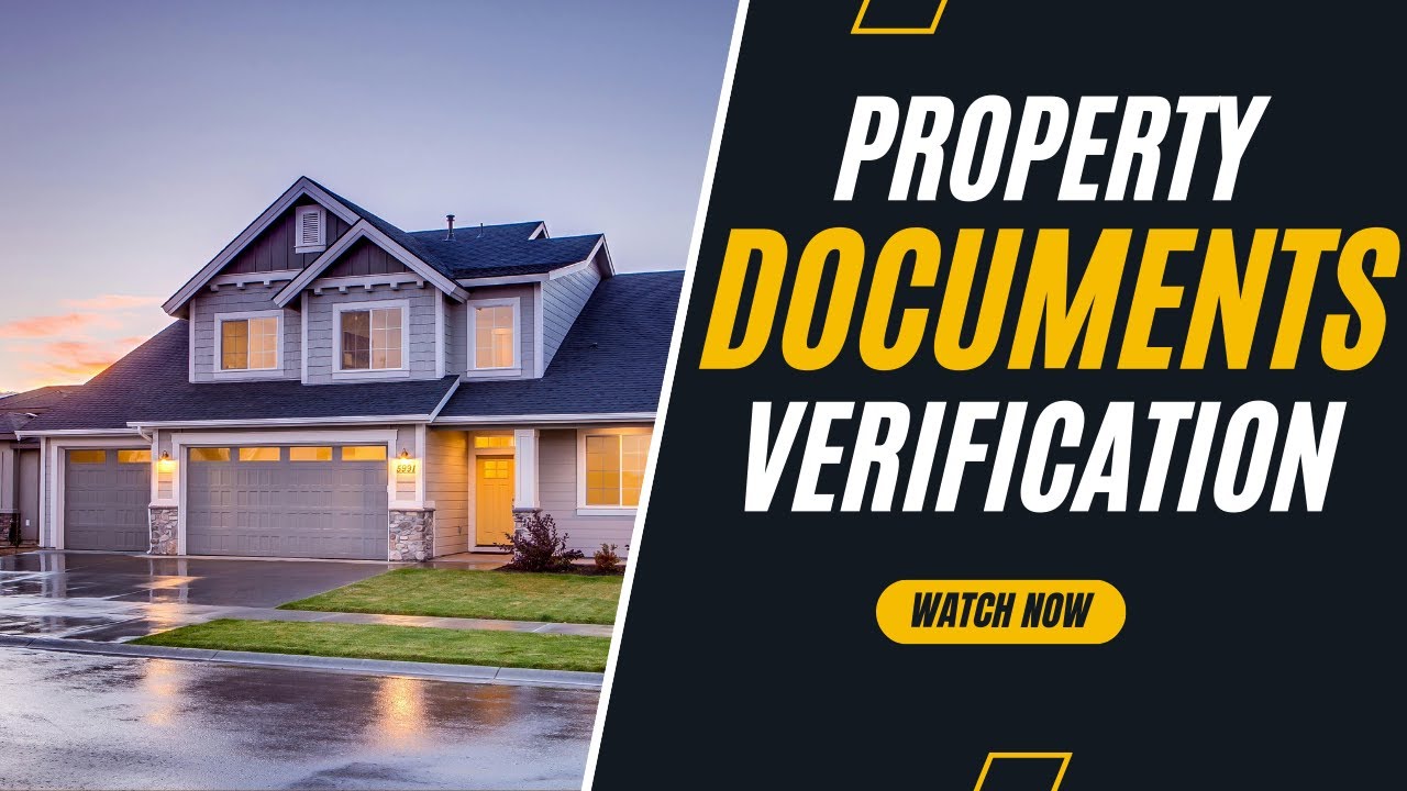Verify these documents online before purchasing Property | Site ...