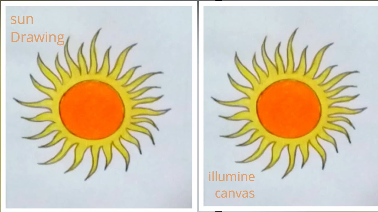 How to Draw a Sun | Easy Drawing for Kids & Beginners - YouTube