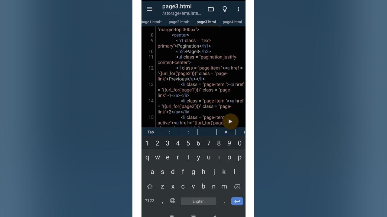 Pagination 6 In Flask Using Pydroid3 Flask Python Html Css Js Pydroid3 Tutorial 