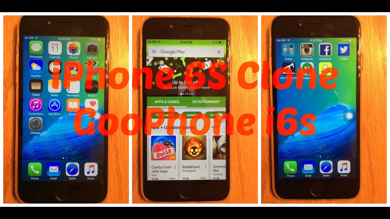 Goophone i6s V5 Full Review :: iPhone Clone i6s - YouTube