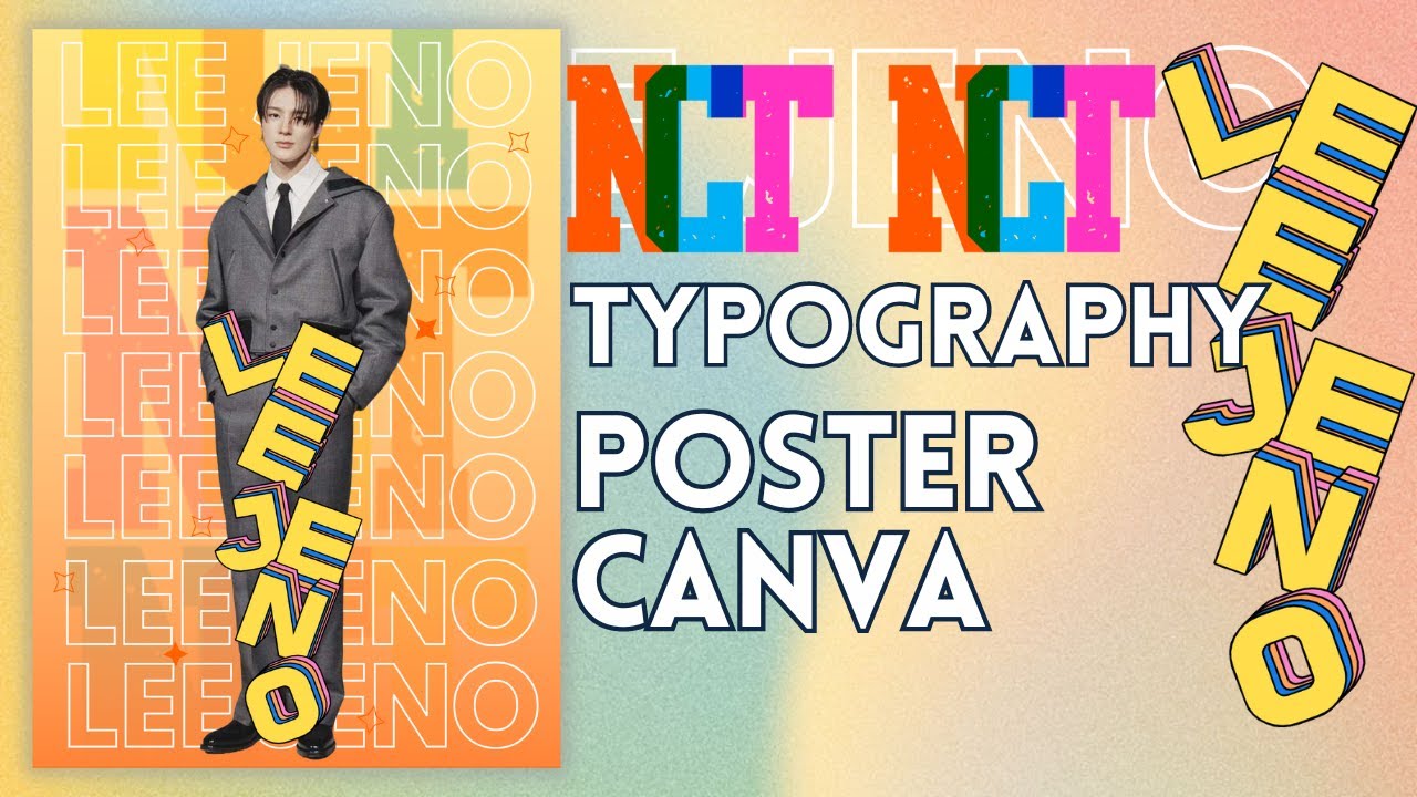 NCT Dream JENO | KPOP Aesthetic Poster | How to edit Poster in Canva ...