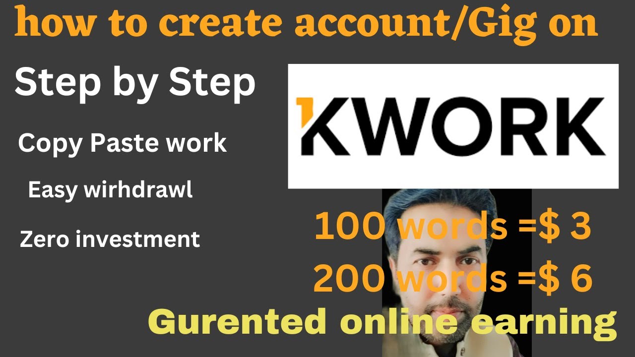 How to create an account on KWork || how can you create gigs || Earn ...