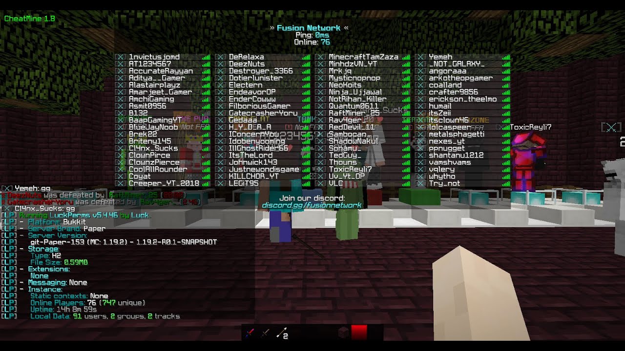 Fusion-network.xyz Server Griefing - YouTube