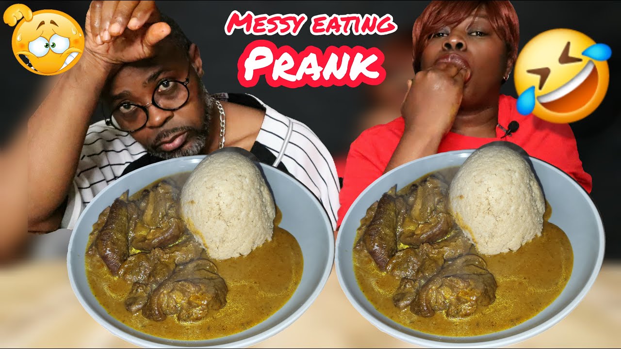 African Food Mukbang: Messy Eating & Loud Smacking Prank with Oatmeal ...