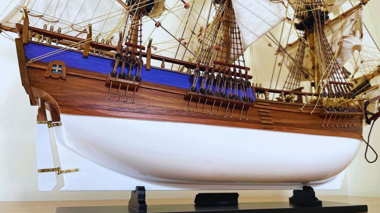 Bark Endeavour Ship Model - YouTube