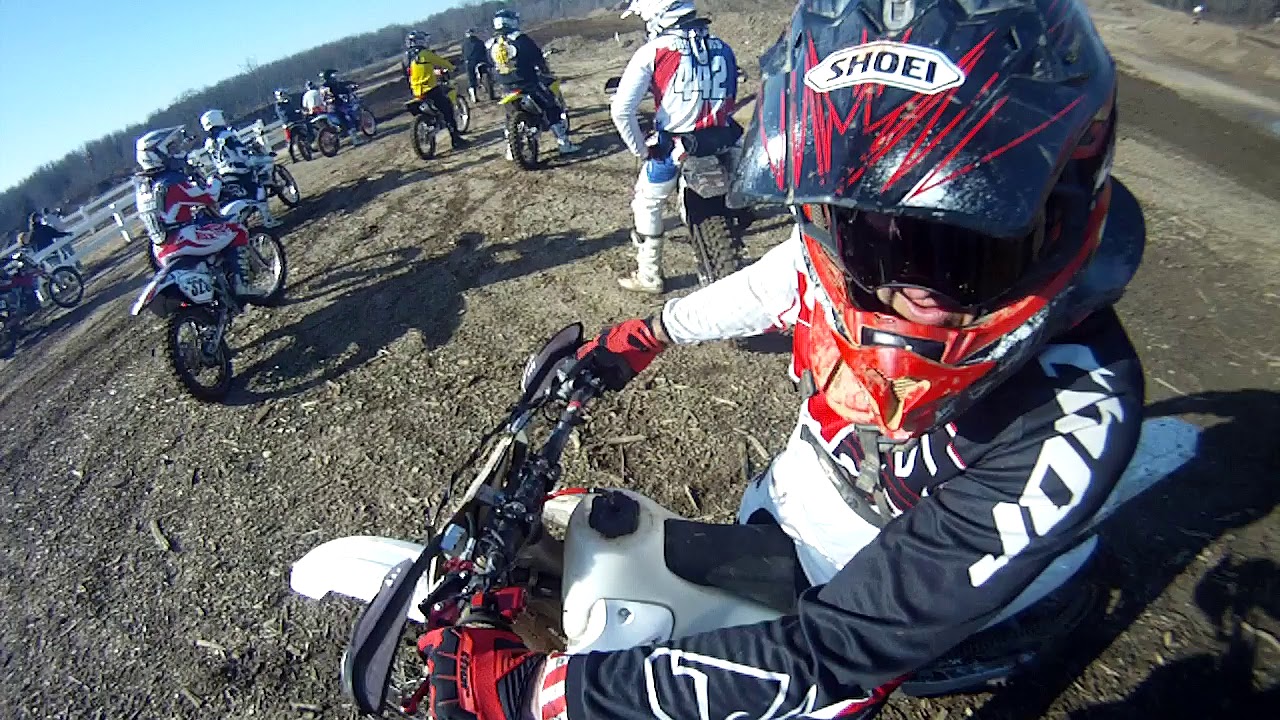 Woods riders try the MX track 1 - YouTube