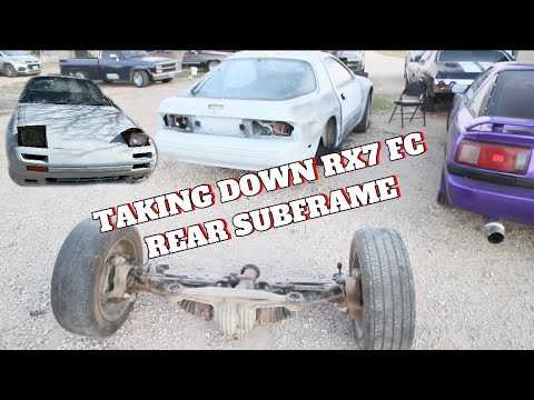 TAKING DOWN RX7 FC REAR SUBFRAME - YouTube