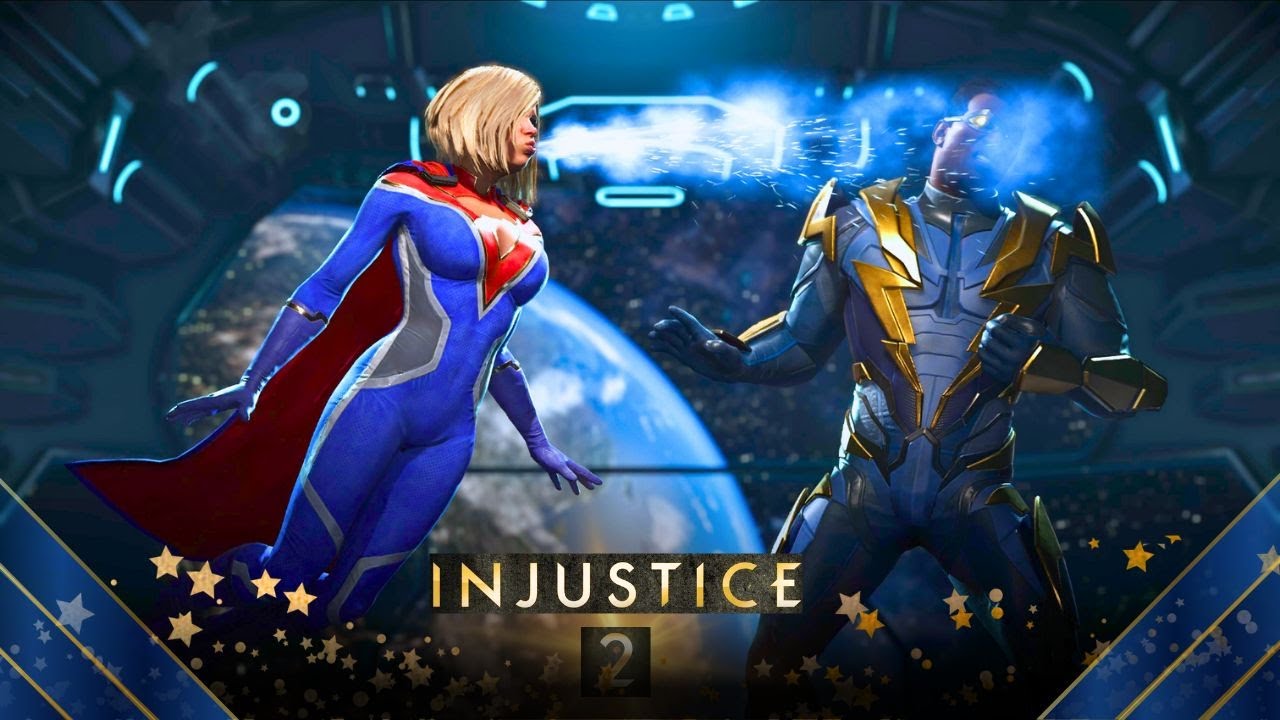 Injustice 2 - Power Girl Vs. Black Lightning - YouTube