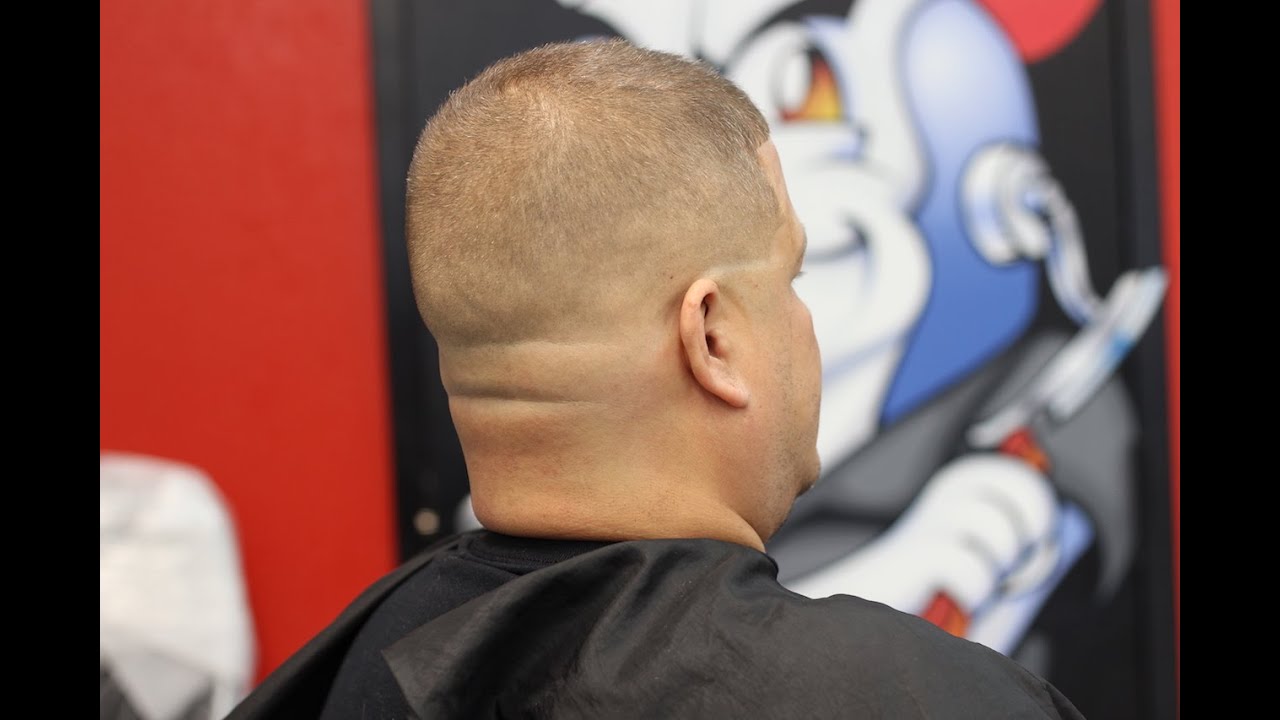 Bald skin fade RAZOR fade step by step - YouTube