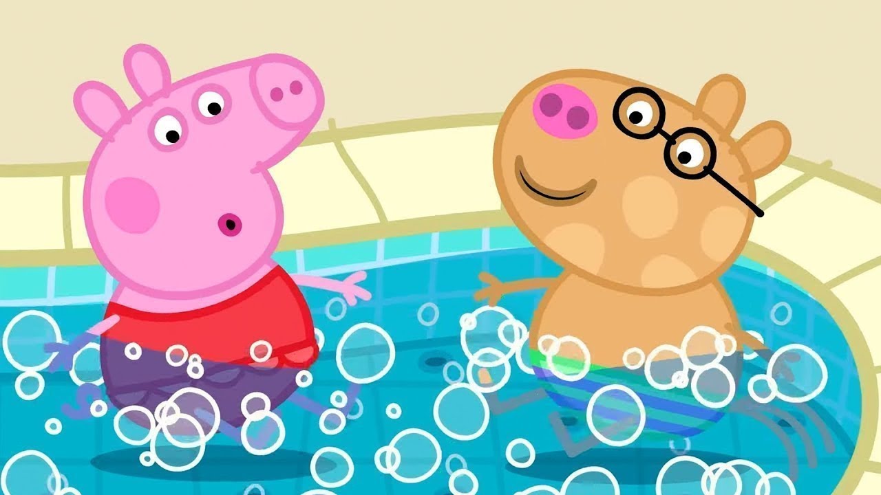 Peppa Pig Goes Swimming At The Waterpark 🐷 💦 Adventures With Peppa Pig ...