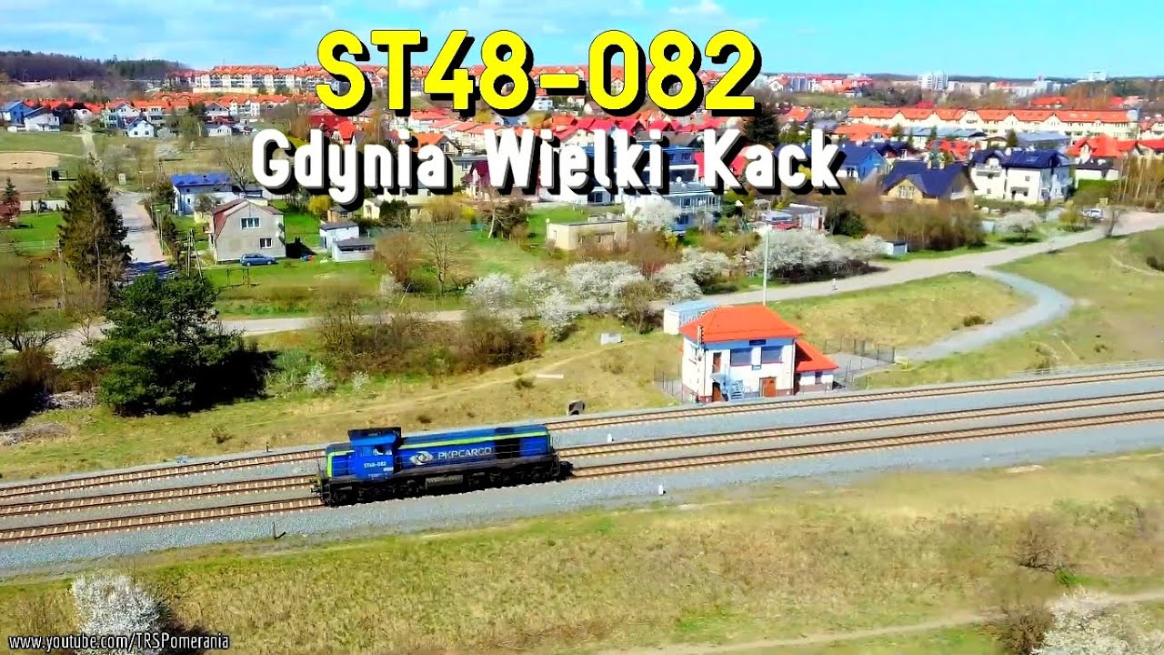 Wiosenna Gdynia Wielki Kack i niecodzienny gość ST48-082 // Lone ST48-082 passing Gdynia Wielki ...