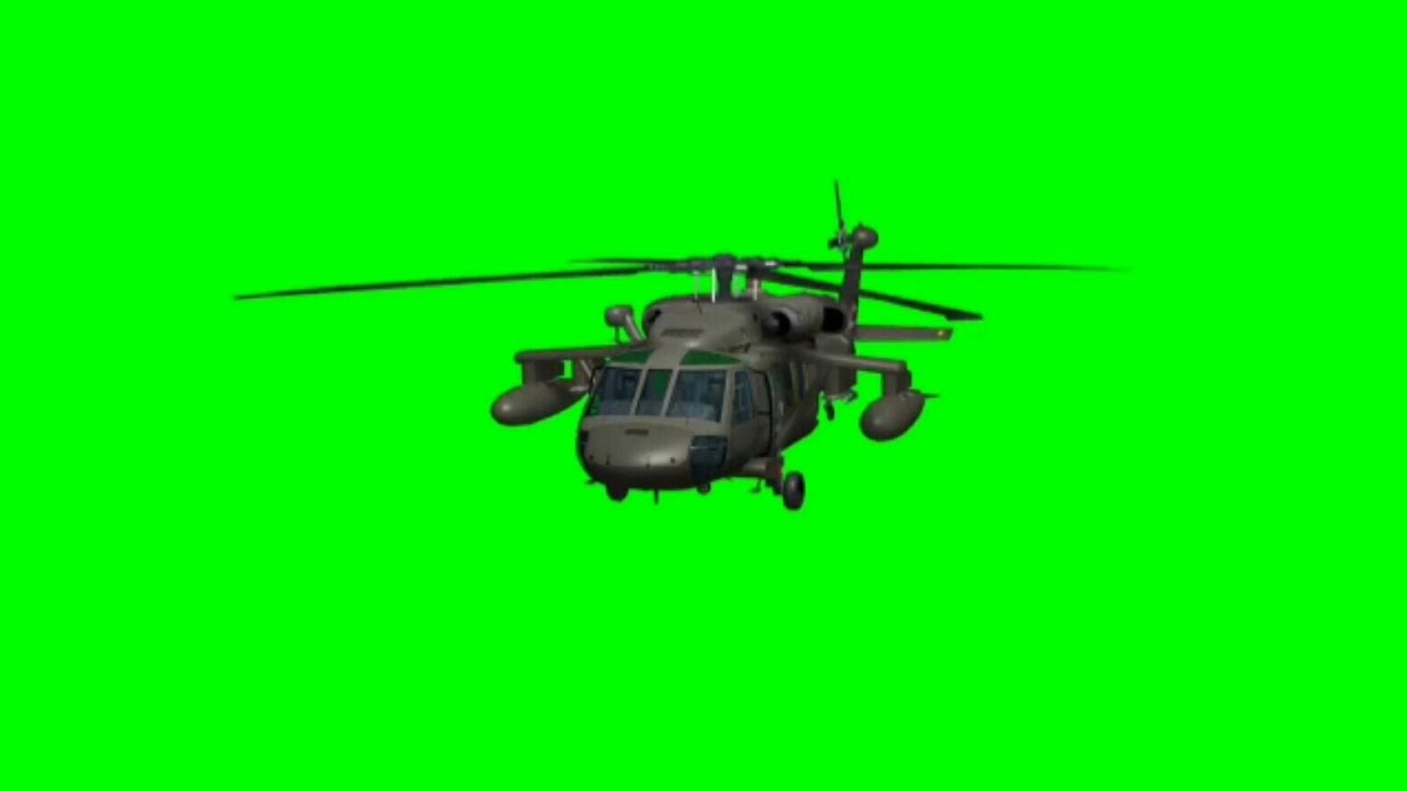 Green Screen - flying Helicopter And Plane Crash green screen video ...