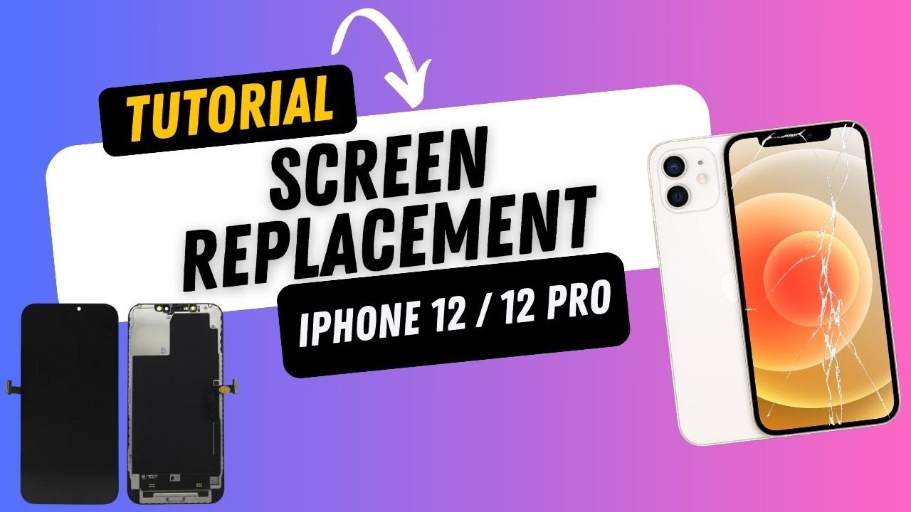 iPhone 12 / 12 Pro screen replacement - Repair tutorial - YouTube