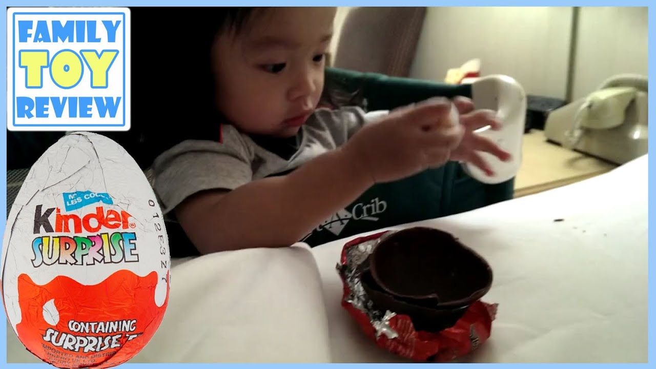 Disney cars kinder egg surprise toy first video by FamilyToyReview ...