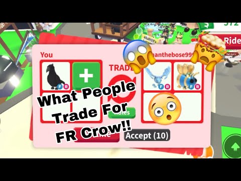 What people trade for FR Crow! - Adopt me - YouTube