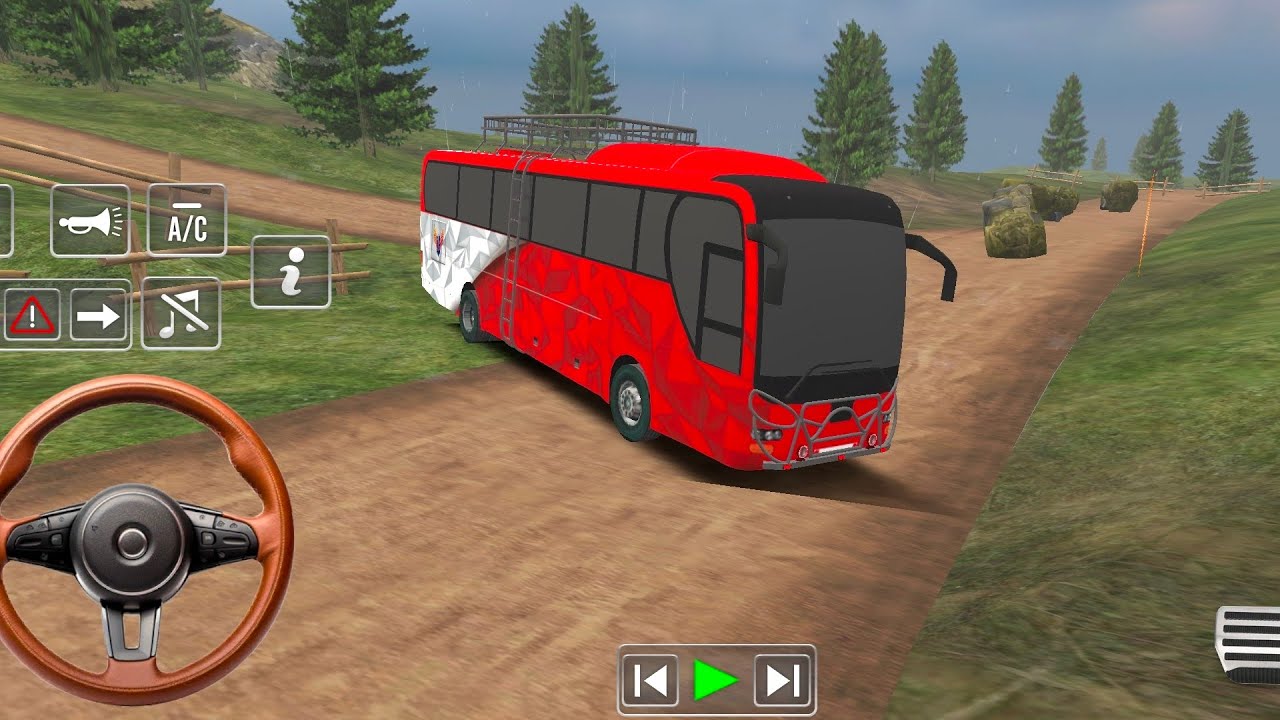 Coach Bus Simulator India Off Road Driving Bus Game Simulator Gameplay ...
