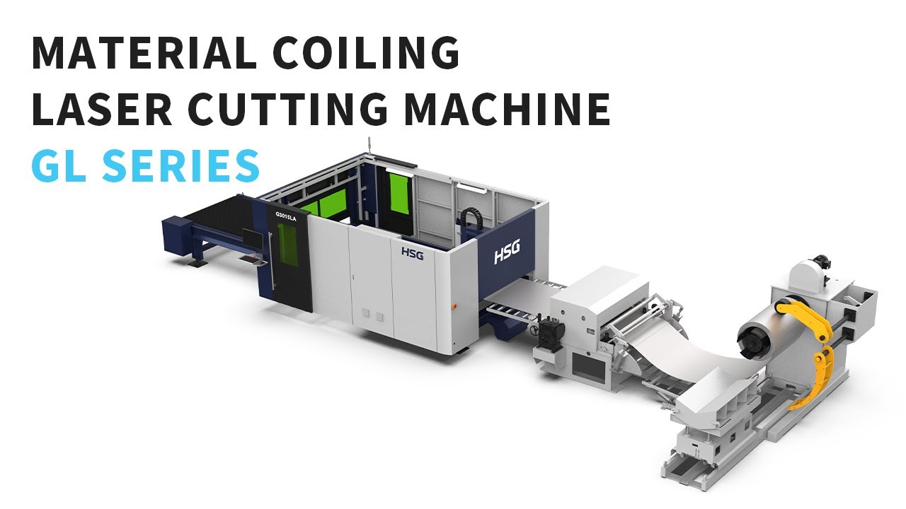 HSG automatic feeding laser cutting machine - YouTube