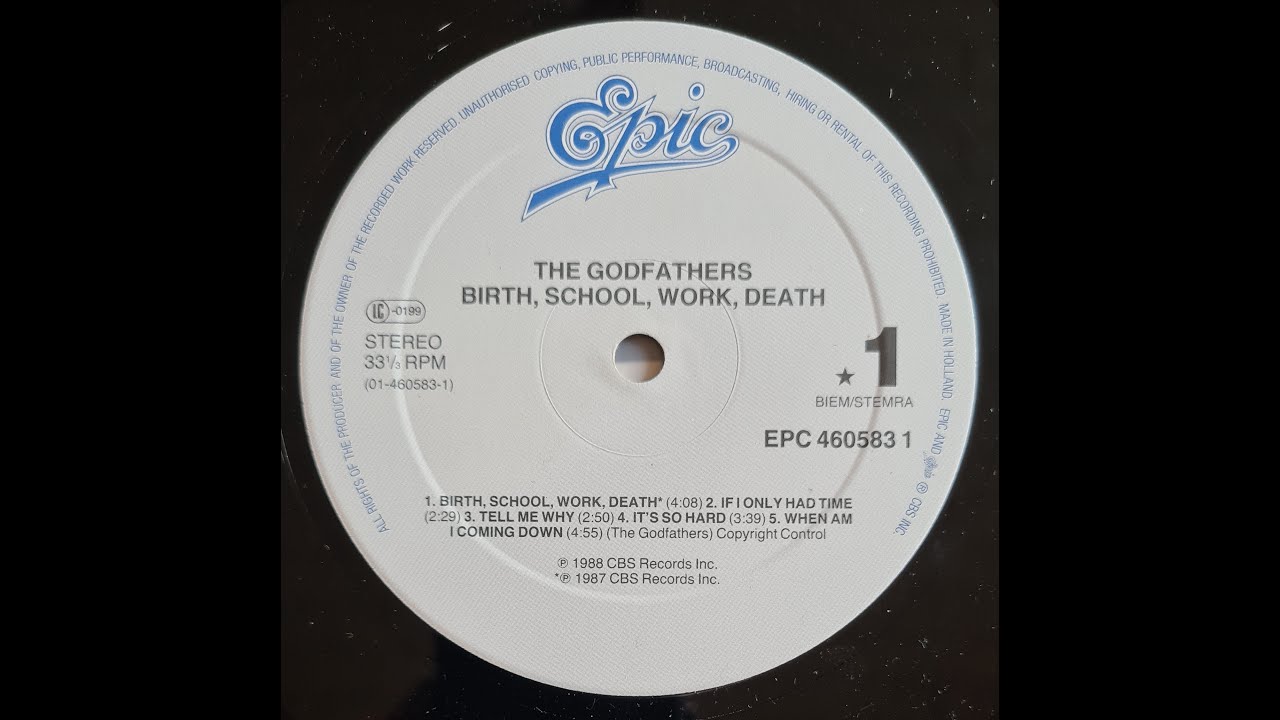 The Godfathers - Birth, School, Work, Death - Vinyl record - YouTube