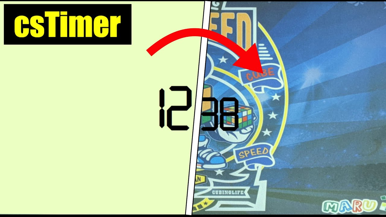 csTimer: 改背景照片 - YouTube