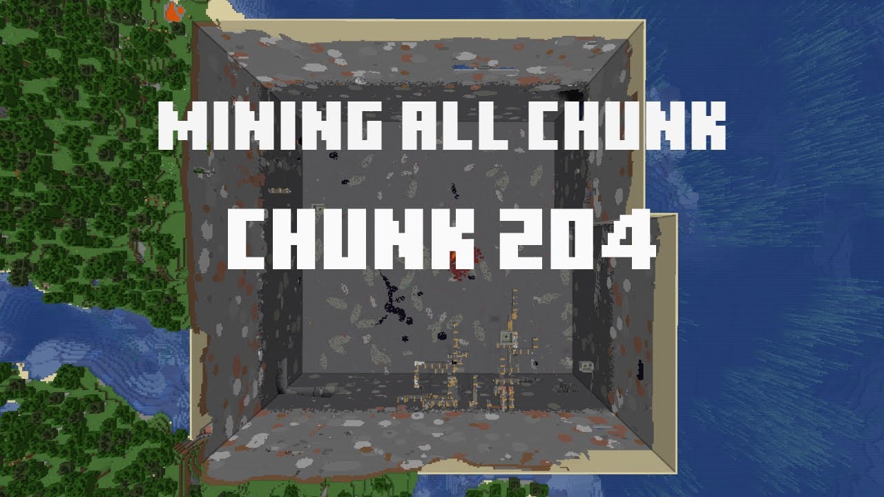 Mining all the chunks in Minecraft (Chunk 204) in 1 Minute - YouTube