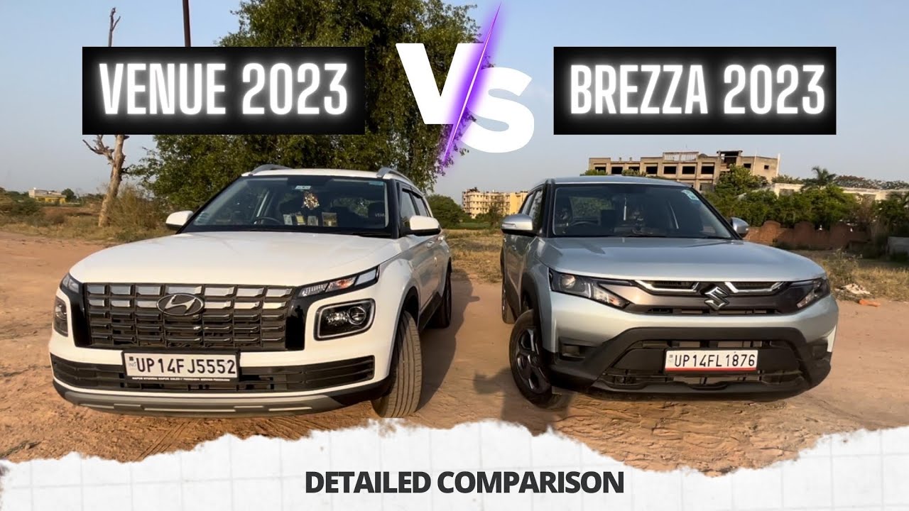 Brezza Vxi 2023 Vs. Venue Sx 2023 | Detailed Comparison-Features,Price ...