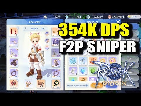 354K DPS FREE2PLAY SNIPER - Ragnarok Origin Global - YouTube