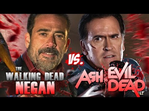 The Walking Dead vs Evil Dead - Negan vs Ash Death Battle! - YouTube