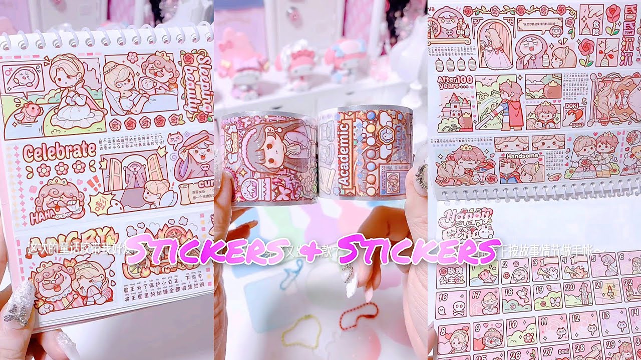 Bộ Stickers Dán Hình Siêu Kawaii || Conjunto de pegatinas súper kawaii ...