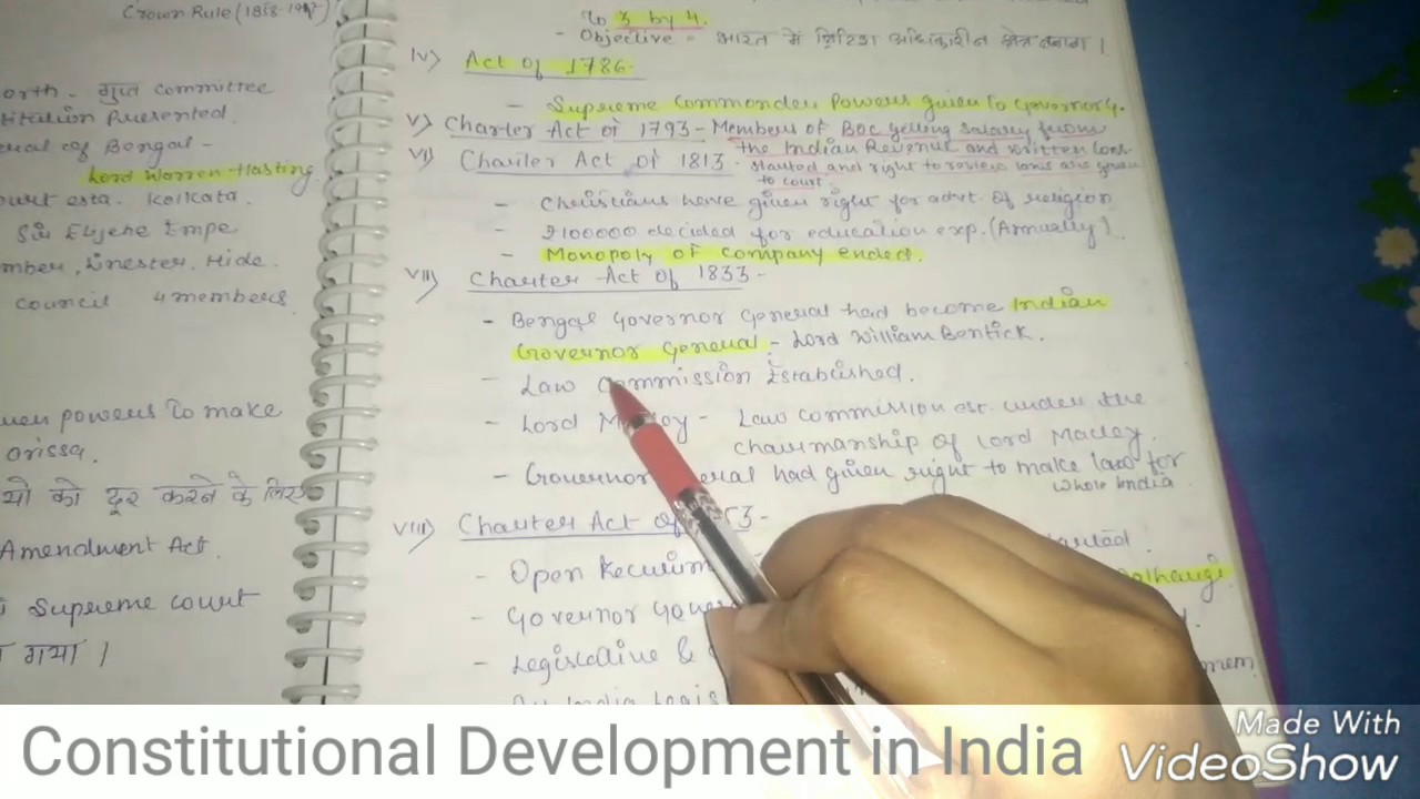 Constitutional development in india - YouTube