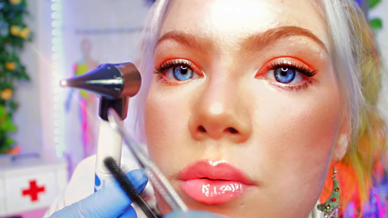 ASMR Otoscope and Earpick, Ear Cleaning, Ear Massage - YouTube