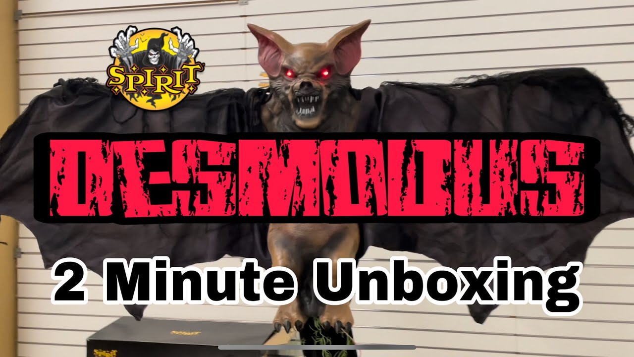 Desmodus 2 MINUTE Unboxing & Assembly!! Spirit Halloween 2023 - YouTube
