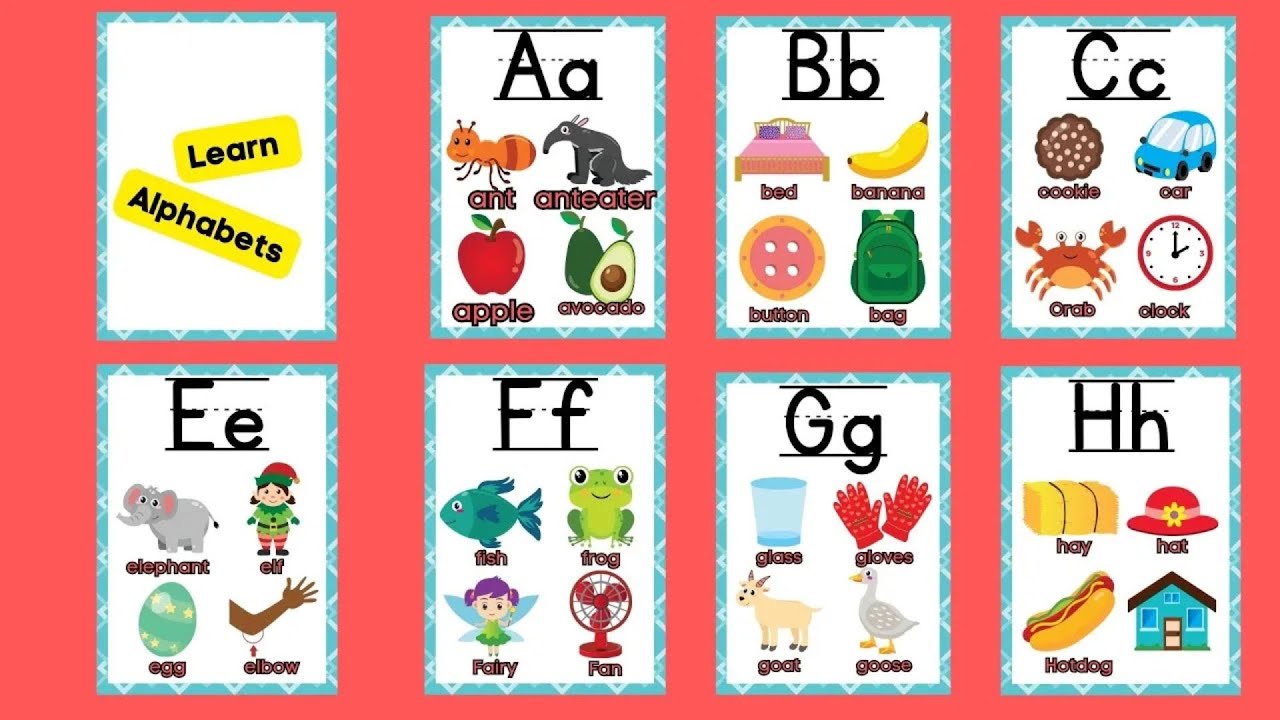 Learn ABCD for kids Pre school learning A Z for kids for Senior Kg ...
