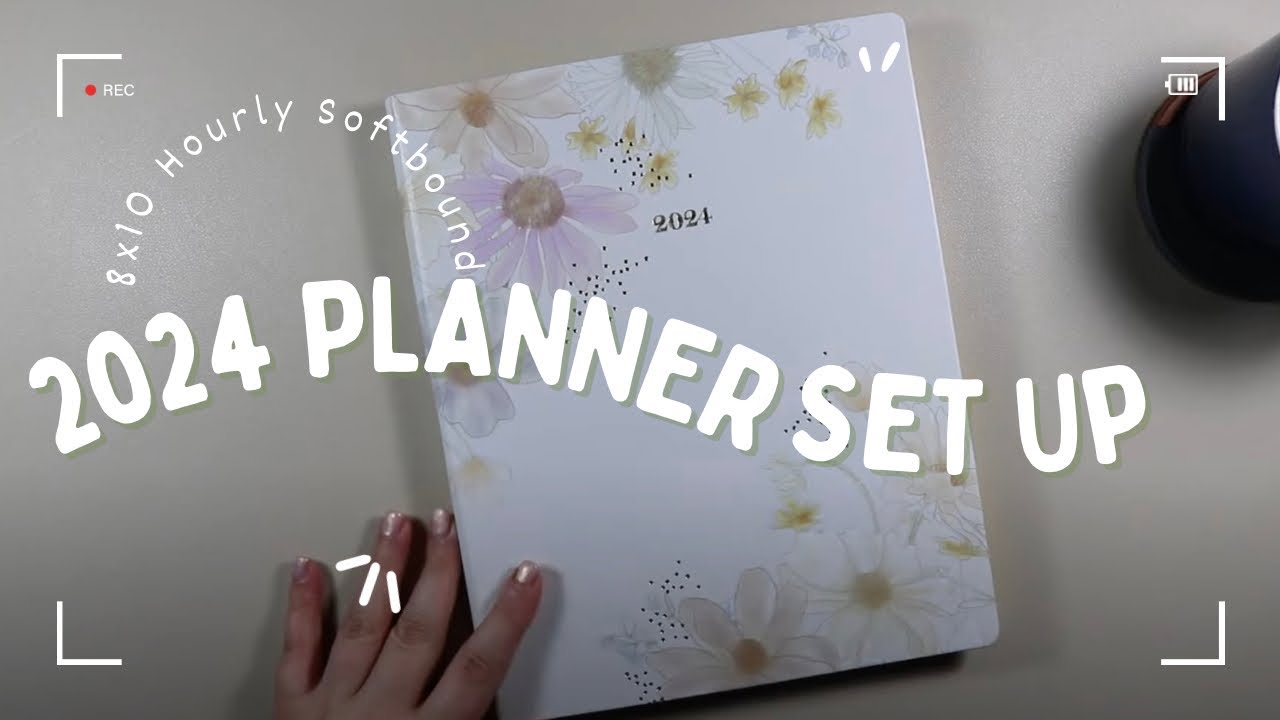 2024 Planner Set Up - EC 8x10 Hourly Softbound - YouTube