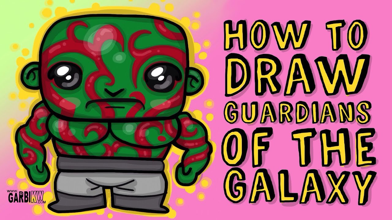 How To Draw Drax - Guardians of the Galaxy by Garbi KW - YouTube