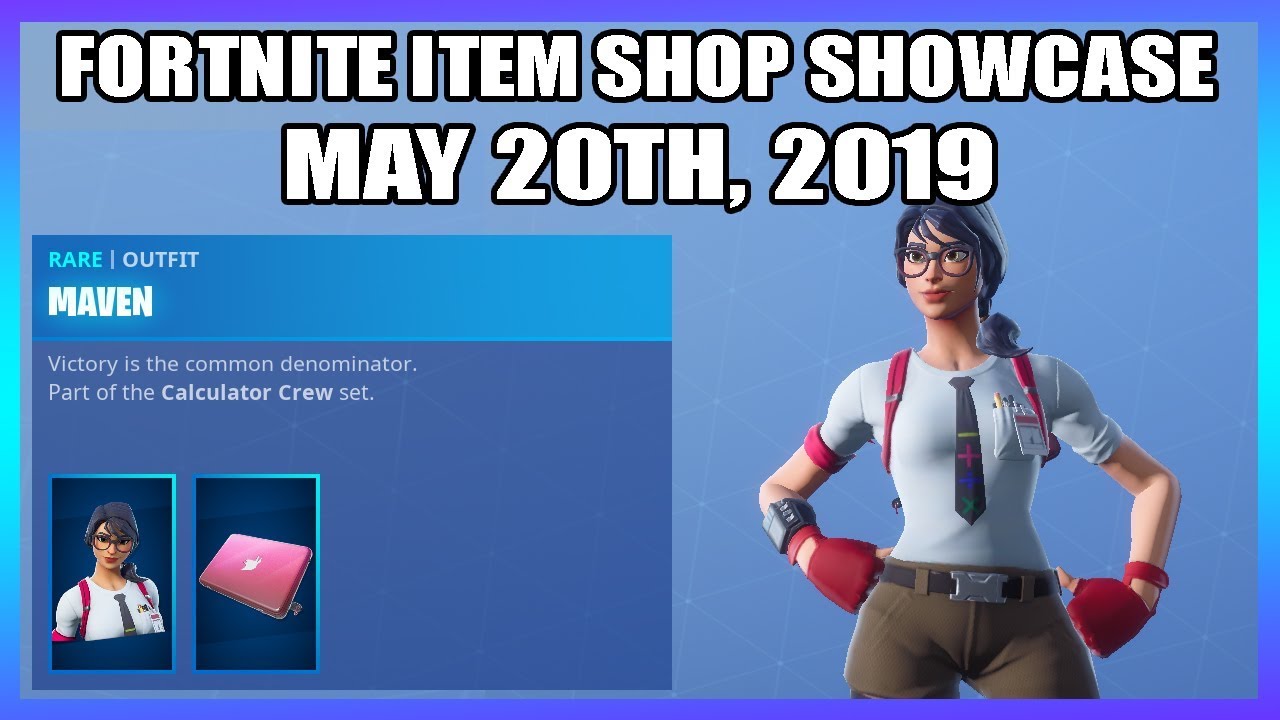 MAVEN SKIN IS BACK! (Fortnite Item Shop 20th May) - YouTube