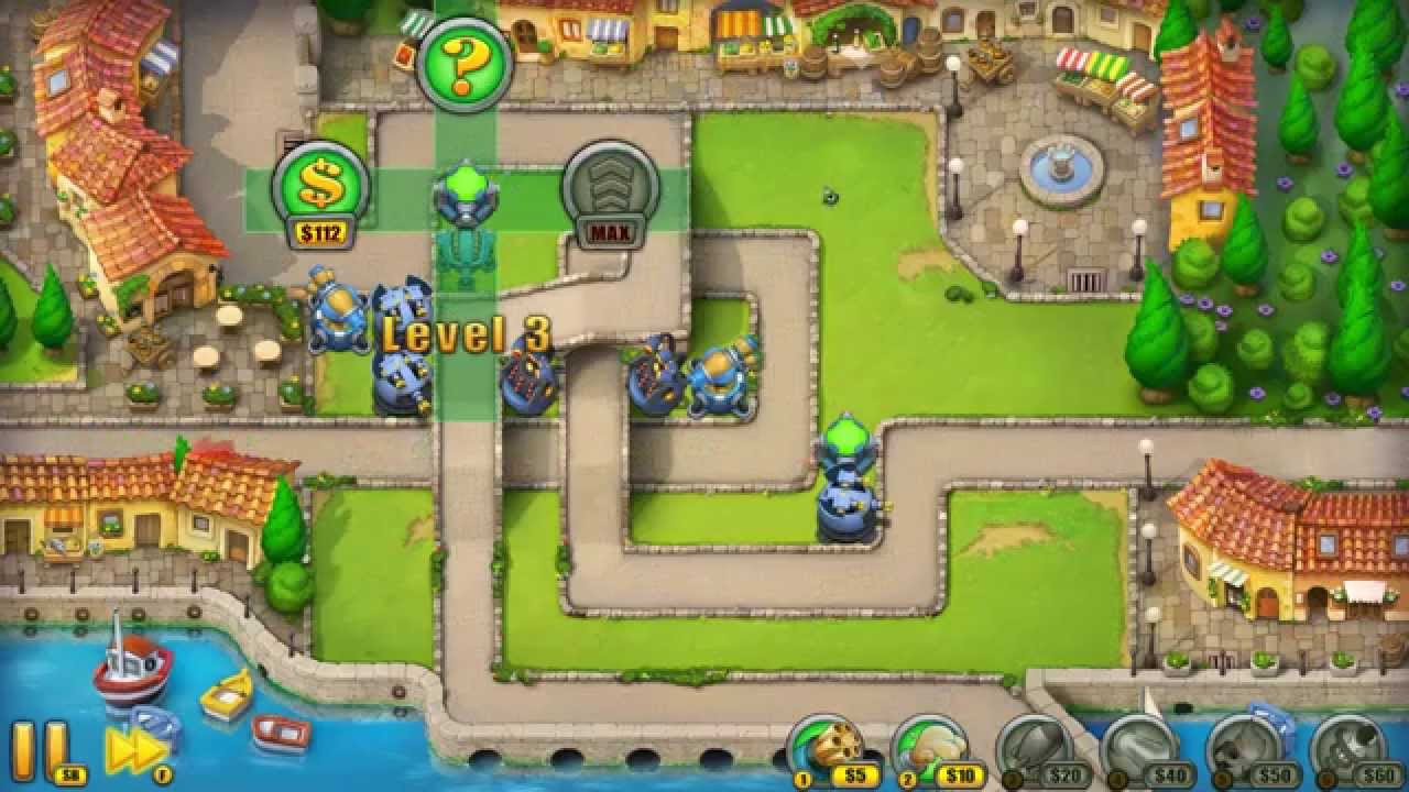 Fieldrunners 2 - Presentation d'une map avec relief - YouTube