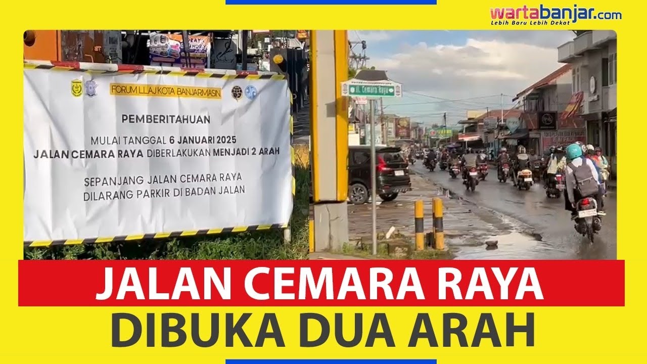 Uji Coba Selama Tiga Bulan, Jalan Cemara Raya Dibuka Dua Arah - YouTube