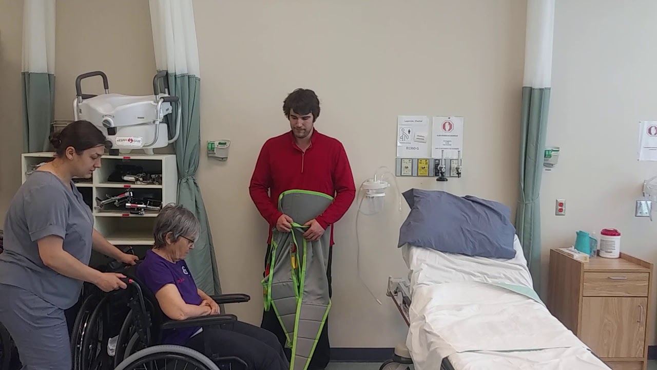 Installer la toile en position assise - YouTube