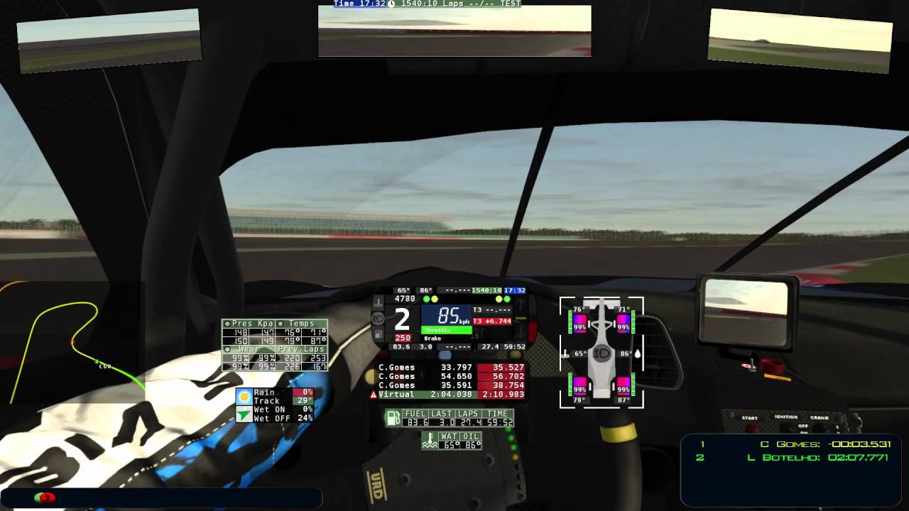 R4 6H Endurance Rfactor 2 Training session - YouTube