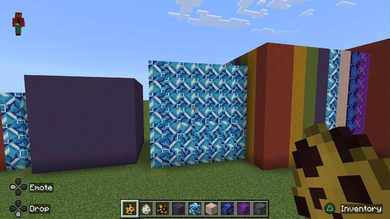 Minecraft 1x1 to 10x10 blocks - YouTube